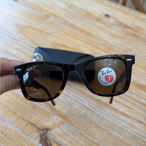 Ray-Ban | Accessories | Ray Ban Wayfarer Tortoise Polarized | Poshmark